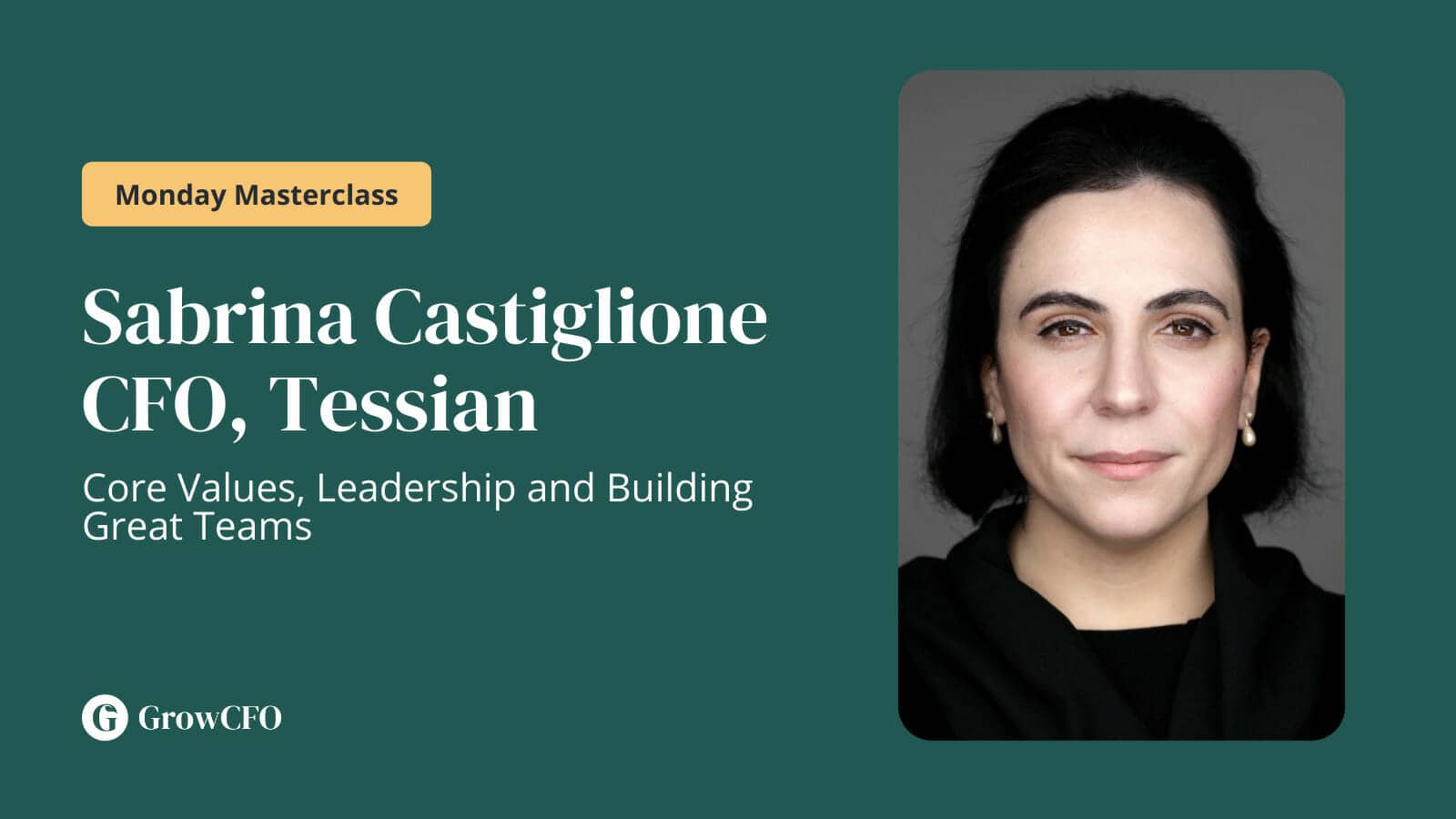 Values, Leadership and Building Great Teams with Tessian CFO Sabrina ...