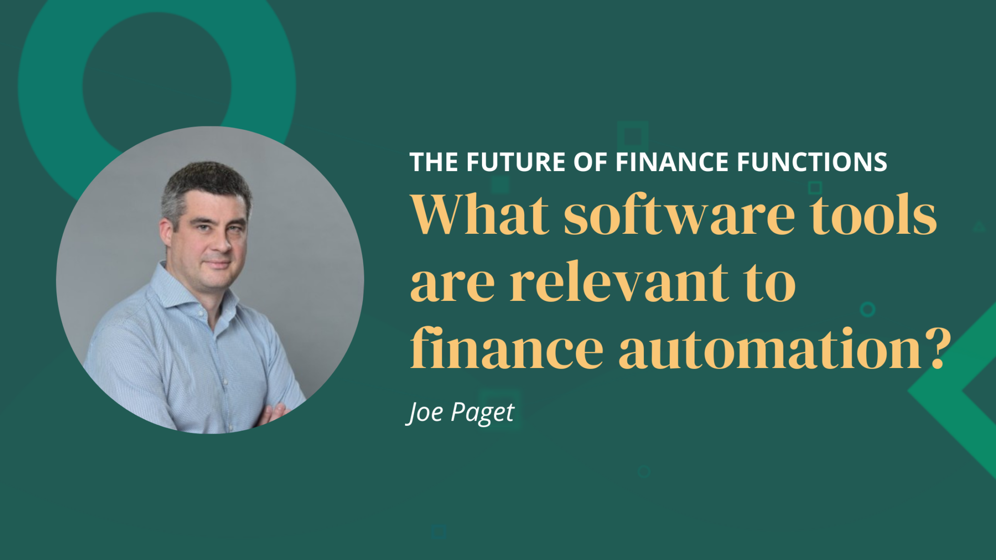 What software tools are relevant to automation within Finance? - GrowCFO