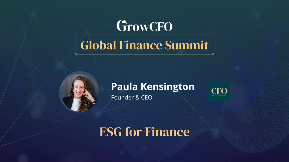 ESG for Finance - GrowCFO